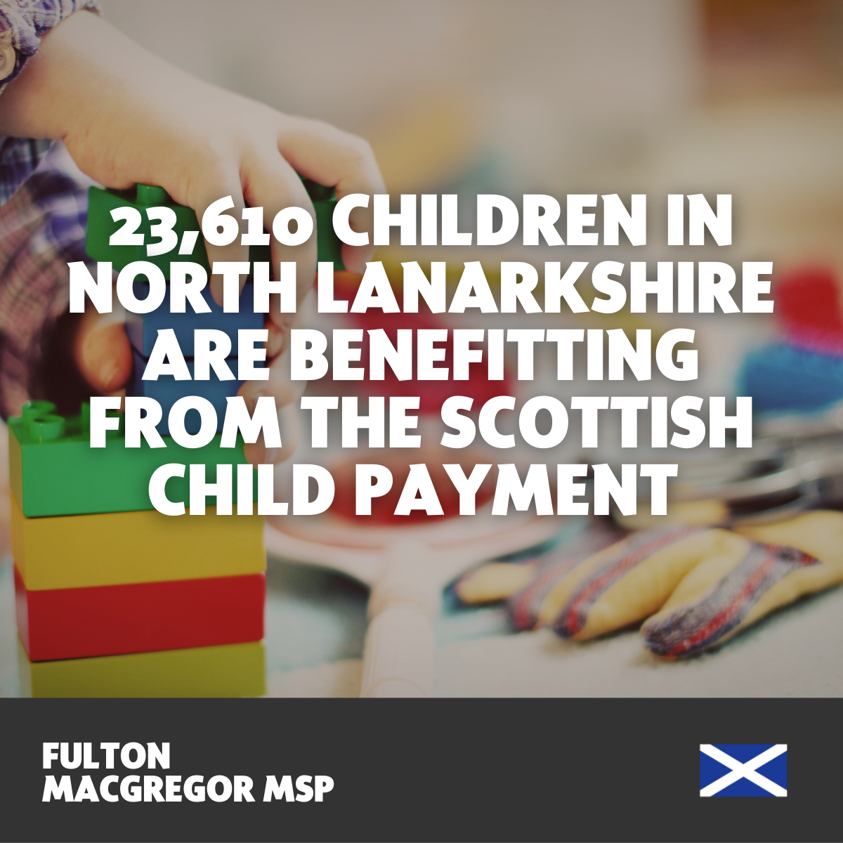 23,610 CHILDREN IN NORTH LANARKSHIRE BENEFITTING FROM SCOTTISH CHILD ...